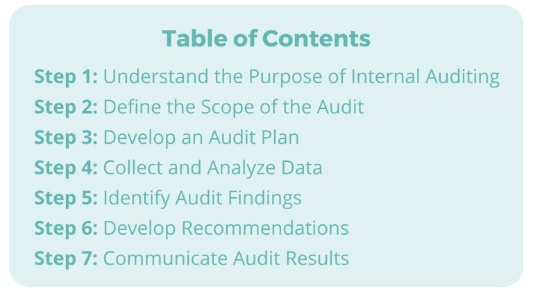 Comprehensive Internal Audit: Step-by-Step Guide | Audit Process